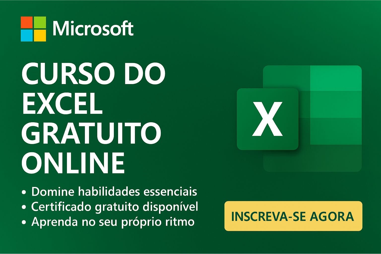 Curso do Excel Gratuito Online Oferecido pela Microsoft - Cursos Online